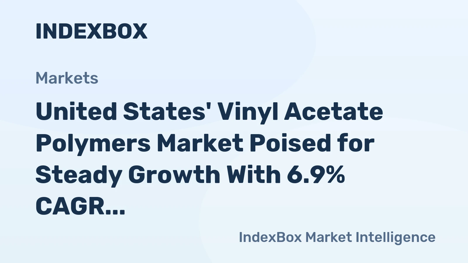 United States' Vinyl Acetate Polymers Market Poised for Steady Growth With 6.9% CAGR in Value Through 2035