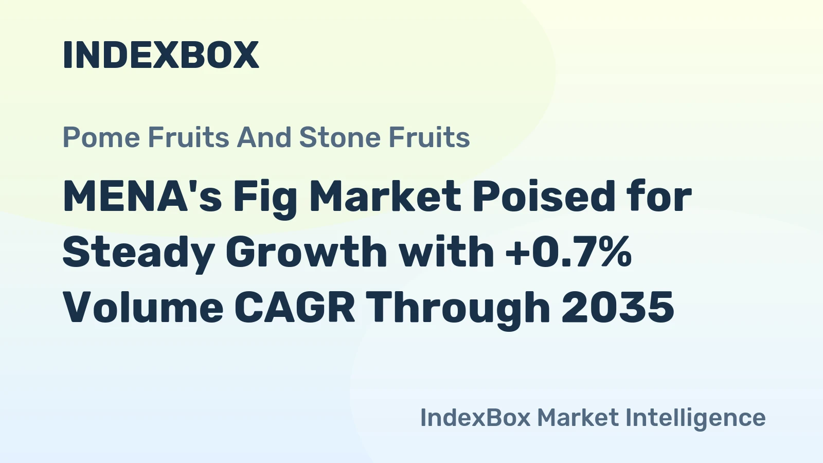 MENA's Fig Market Poised for Steady Growth with +0.7% Volume CAGR Through 2035