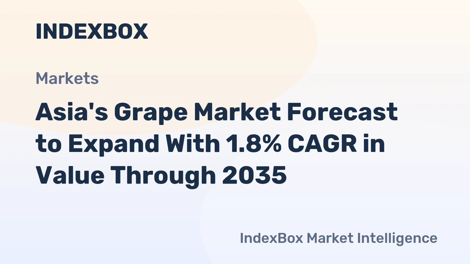 Asia's Grape Market Forecast to Expand With 1.8% CAGR in Value Through 2035