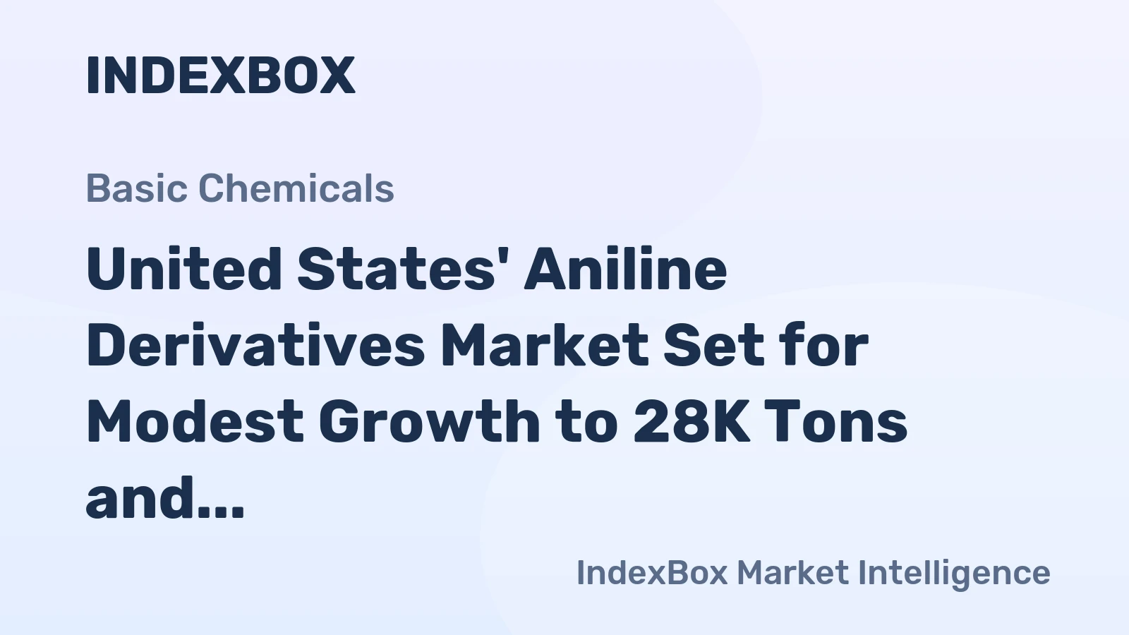 United States' Aniline Derivatives Market Set for Modest Growth to 28K Tons and $81M by 2035