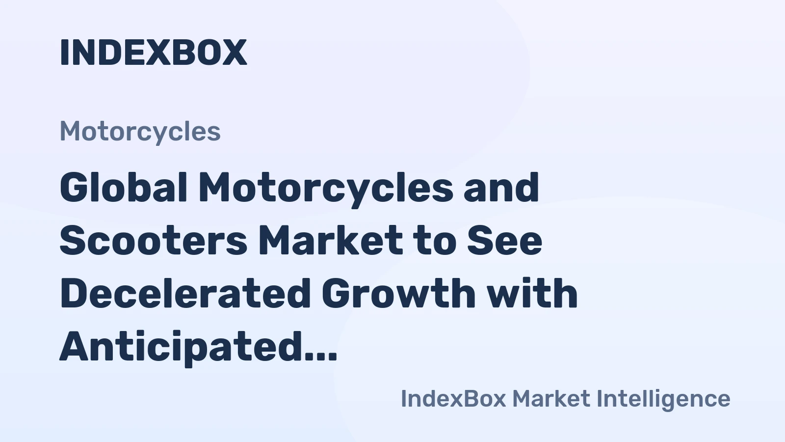 Global Motorcycles and Scooters Market to See Decelerated Growth with Anticipated CAGR of +1.1% from 2024-2035