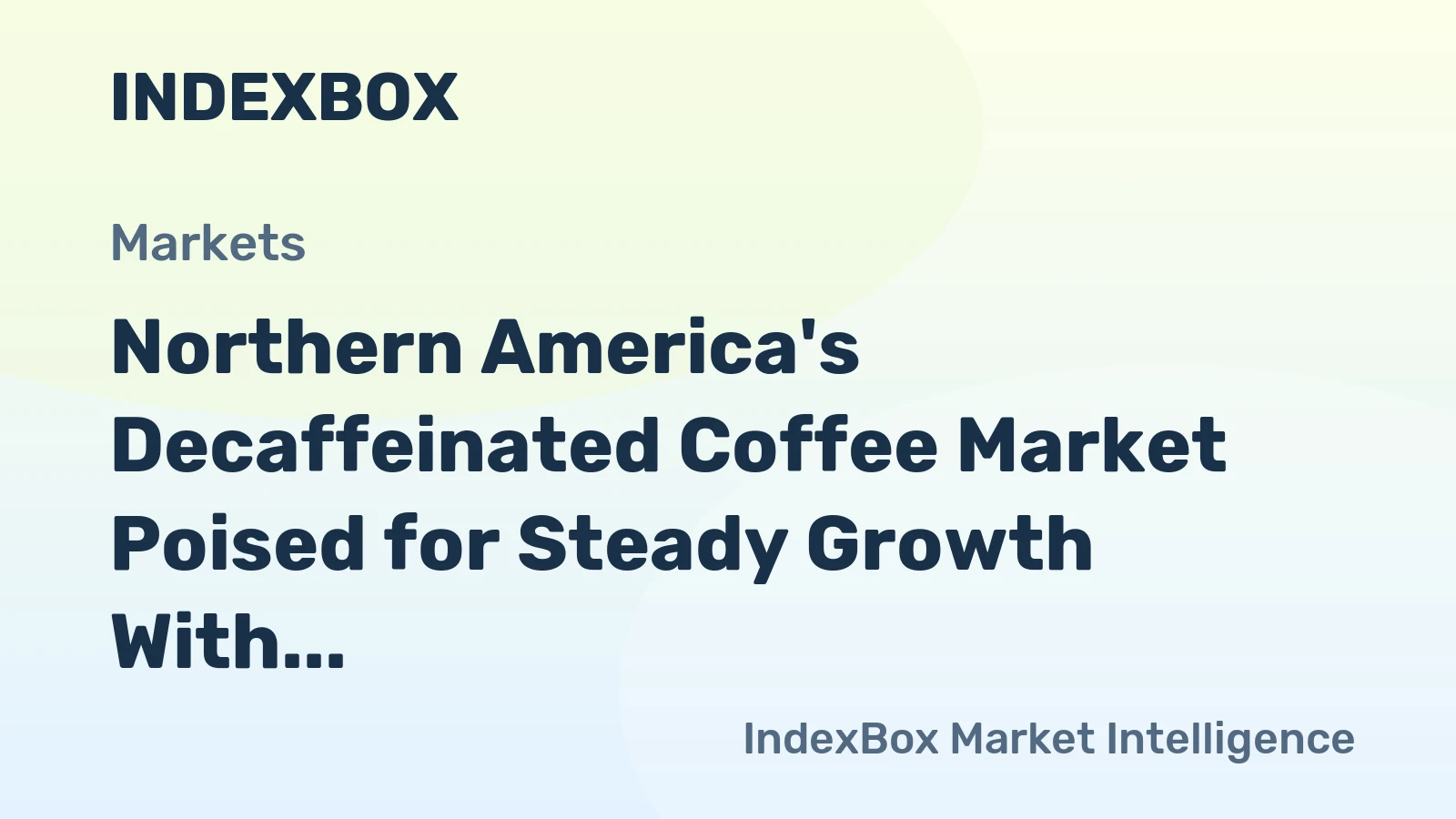 Northern America's Decaffeinated Coffee Market Poised for Steady Growth With a 0.6% Volume CAGR Through 2035
