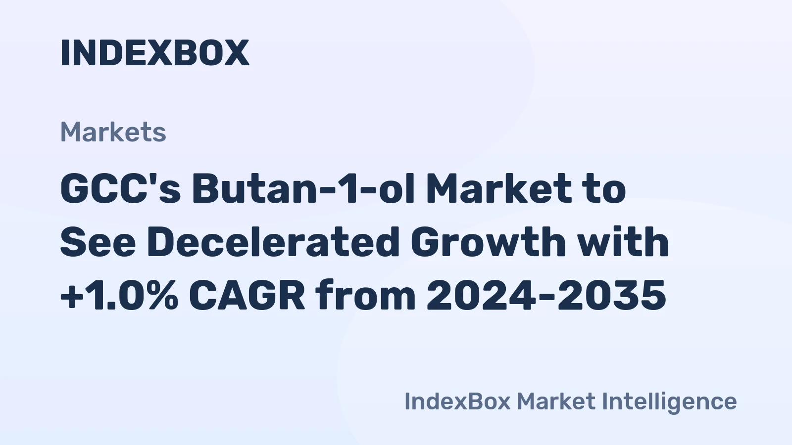 GCC's Butan-1-ol Market to See Decelerated Growth with +1.0% CAGR from 2024-2035