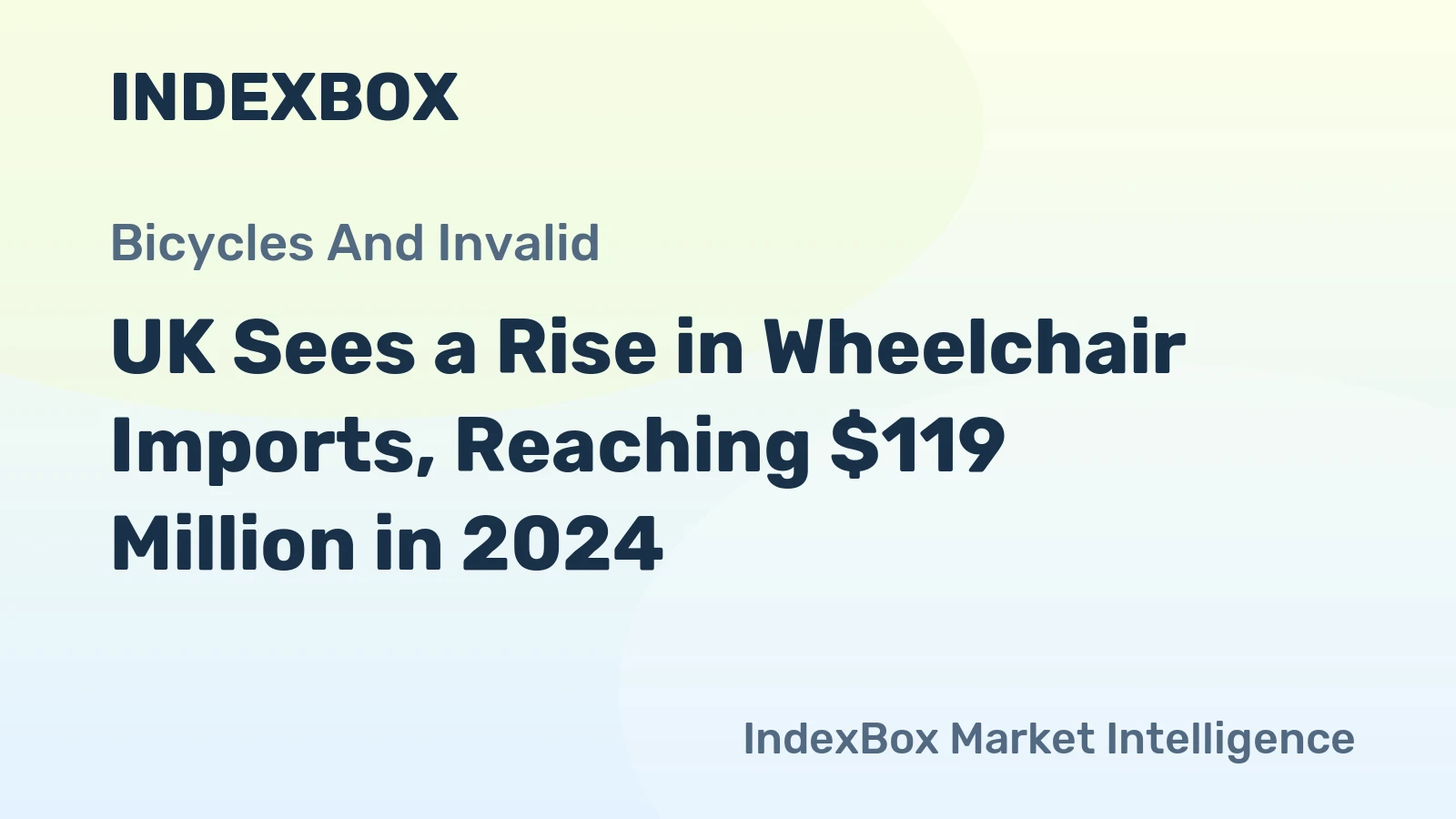 UK Sees a Rise in Wheelchair Imports, Reaching $119 Million in 2024