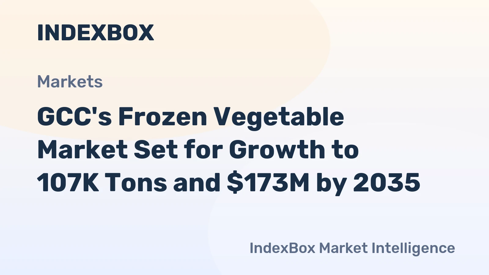 GCC's Frozen Vegetable Market Set for Growth to 107K Tons and $173M by 2035