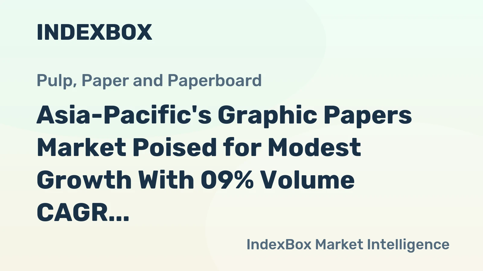 Asia-Pacific's Graphic Papers Market Poised for Modest Growth With 09% Volume CAGR Through 2035