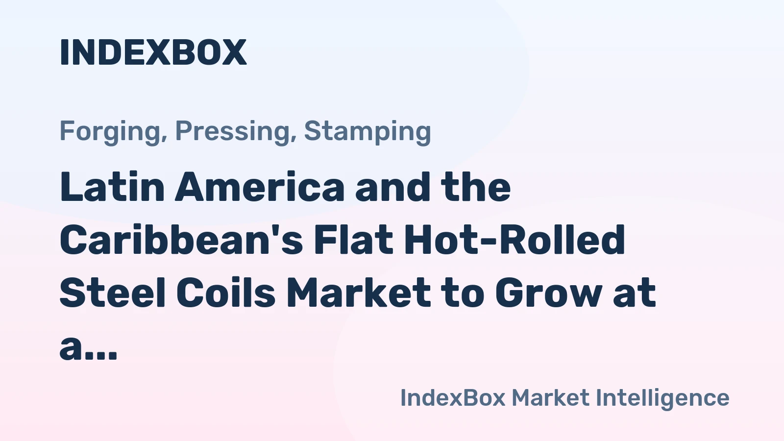 Latin America and the Caribbean's Flat Hot-Rolled Steel Coils Market to Grow at a CAGR of +1.0% from 2024 to 2035