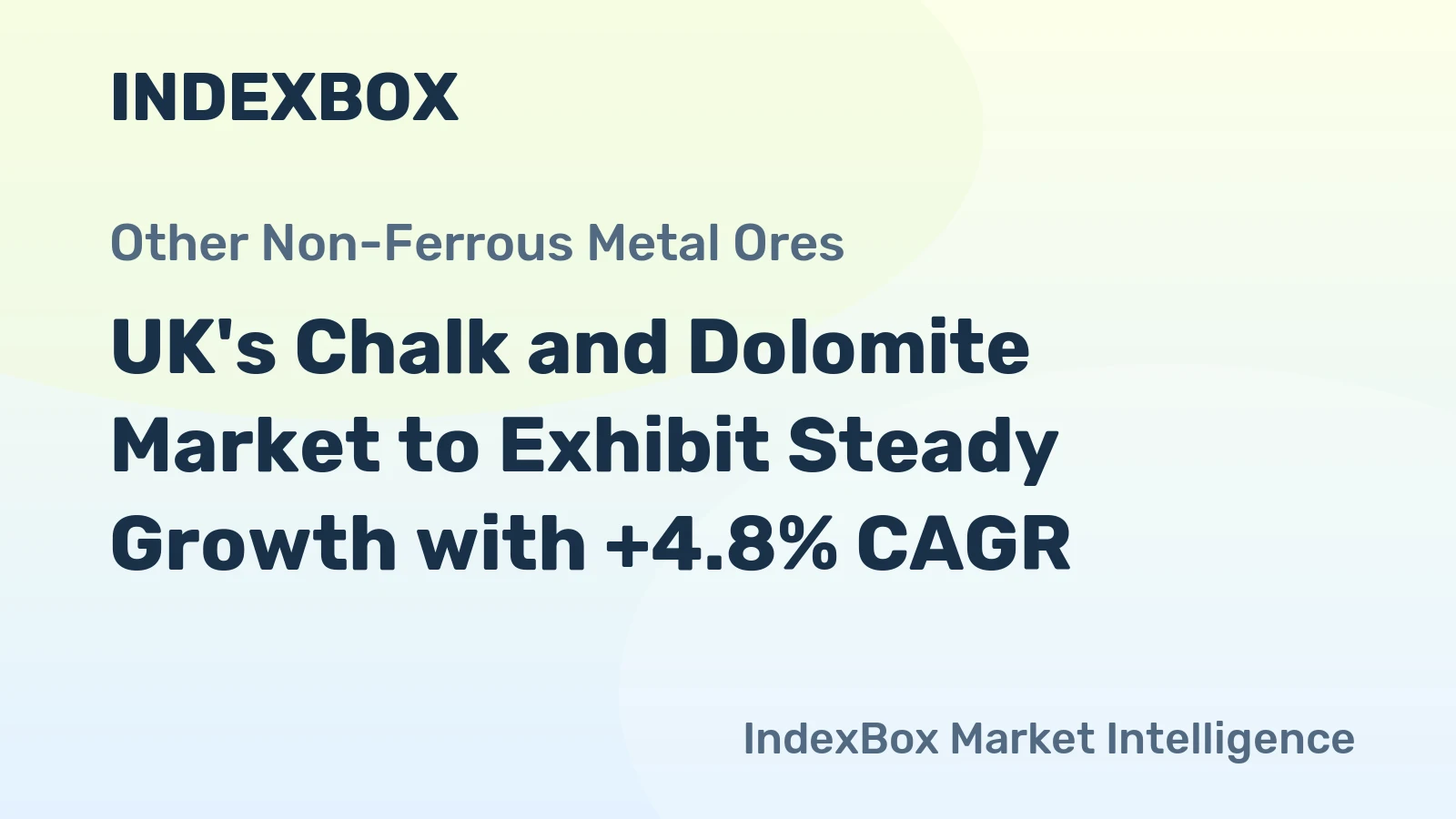 UK's Chalk and Dolomite Market to Exhibit Steady Growth with +4.8% CAGR