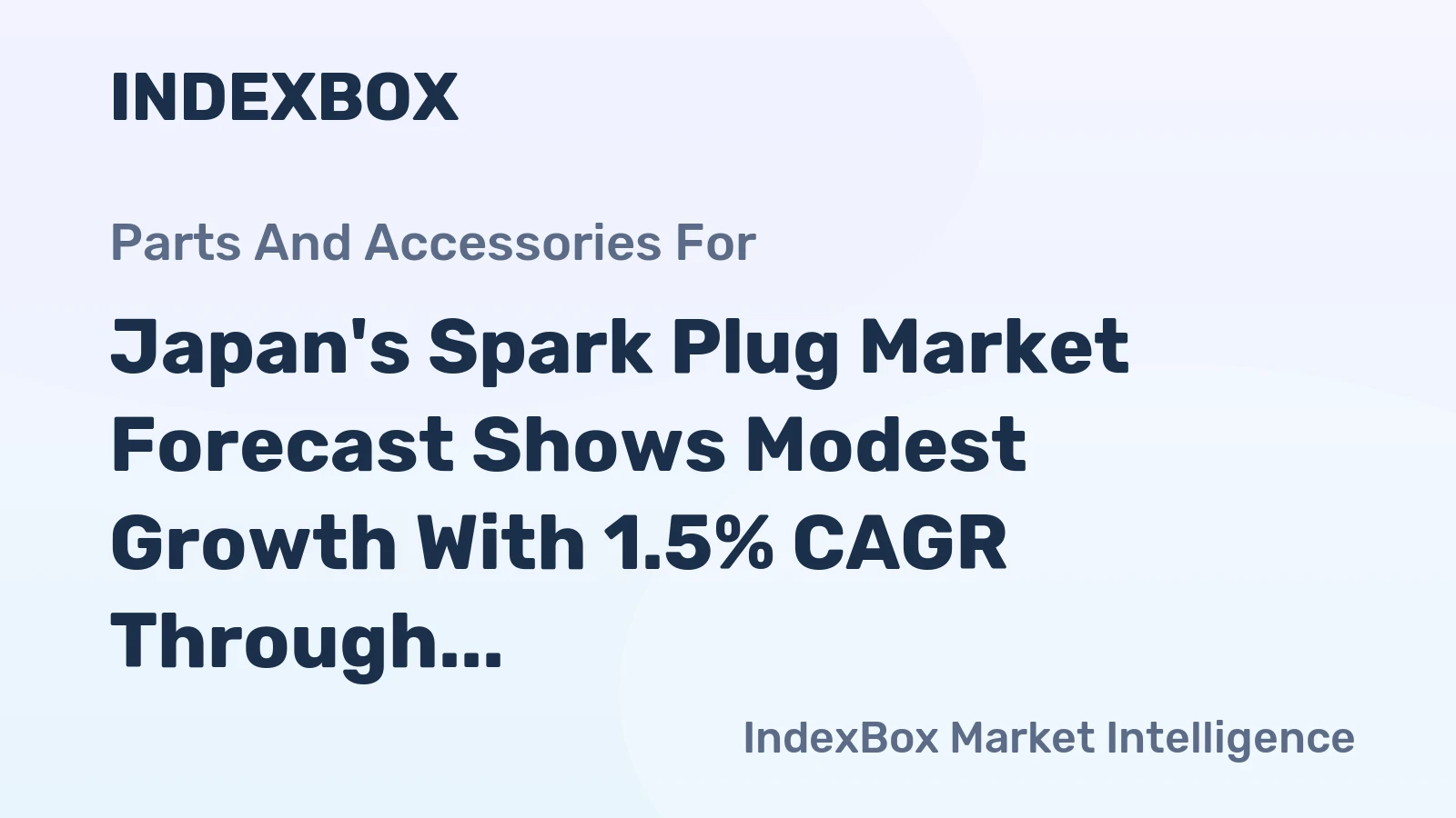 Japan's Spark Plug Market Forecast Shows Modest Growth With 1.5% CAGR Through 2035