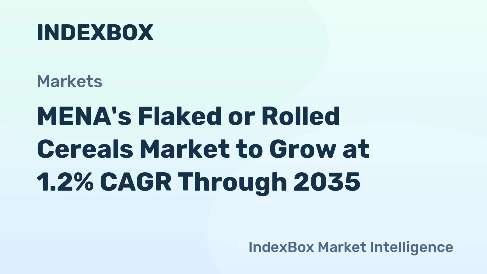 MENA's Flaked or Rolled Cereals Market to Grow at 1.2% CAGR Through 2035