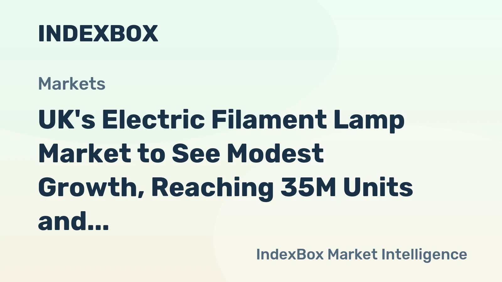 UK's Electric Filament Lamp Market to See Modest Growth, Reaching 35M Units and $44M by 2035
