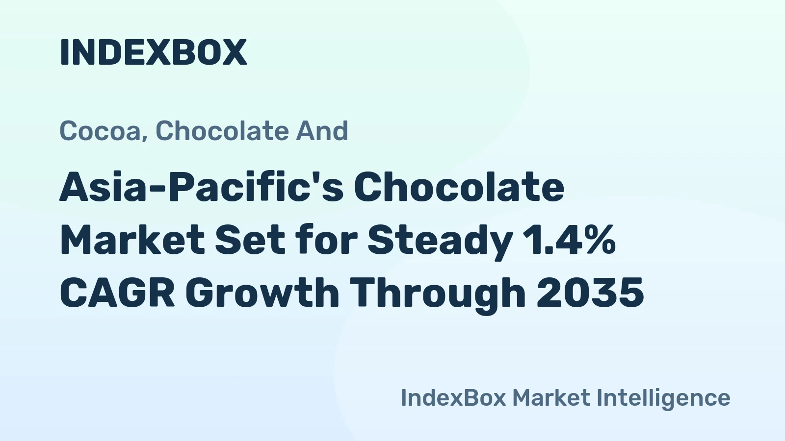 Asia-Pacific's Chocolate Market Set for Steady 1.4% CAGR Growth Through 2035
