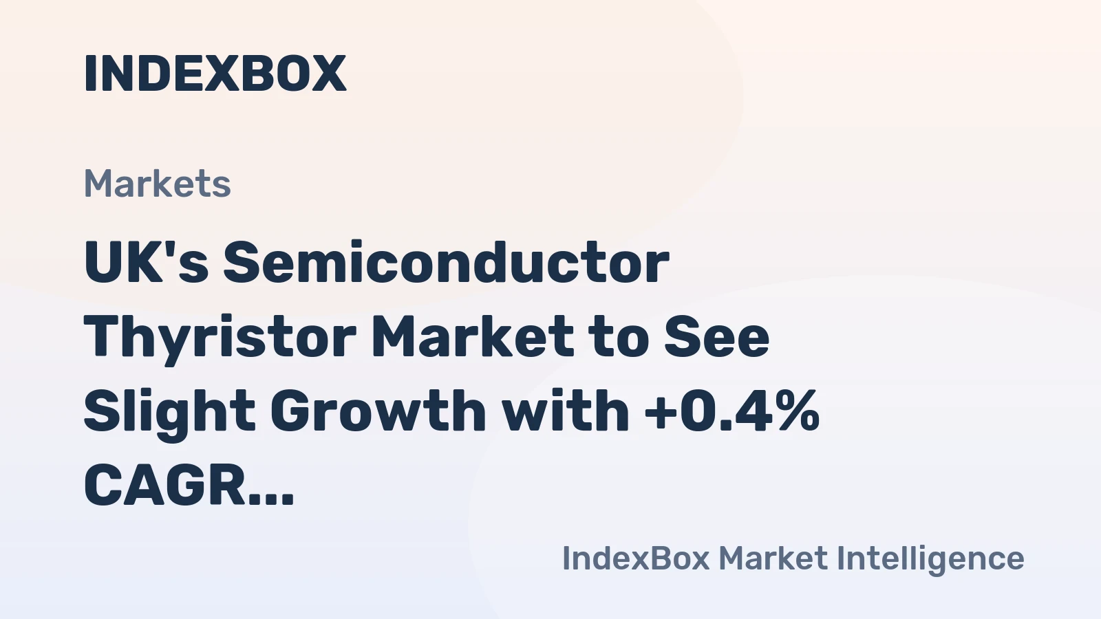 UK's Semiconductor Thyristor Market to See Slight Growth with +0.4% CAGR Forecasted from 2024-2035