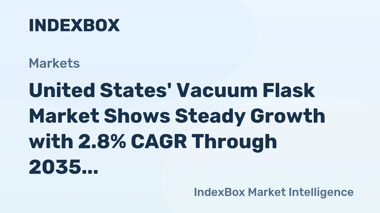 United States' Vacuum Flask Market Shows Steady Growth with 2.8% CAGR Through 2035