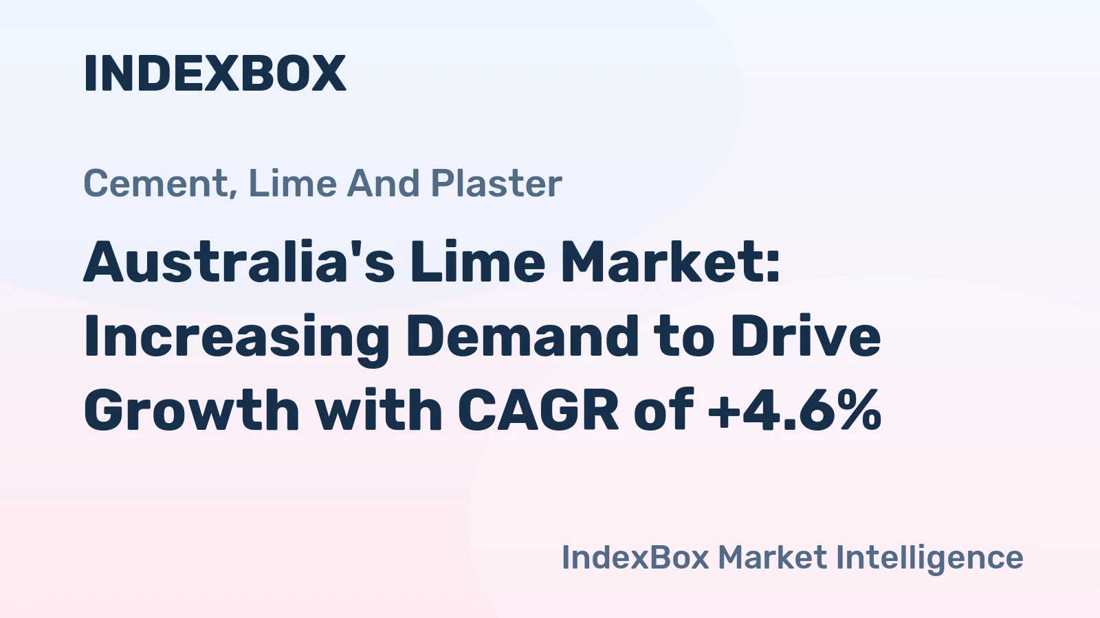 Australia's Lime Market: Increasing Demand to Drive Growth with CAGR of +4.6%