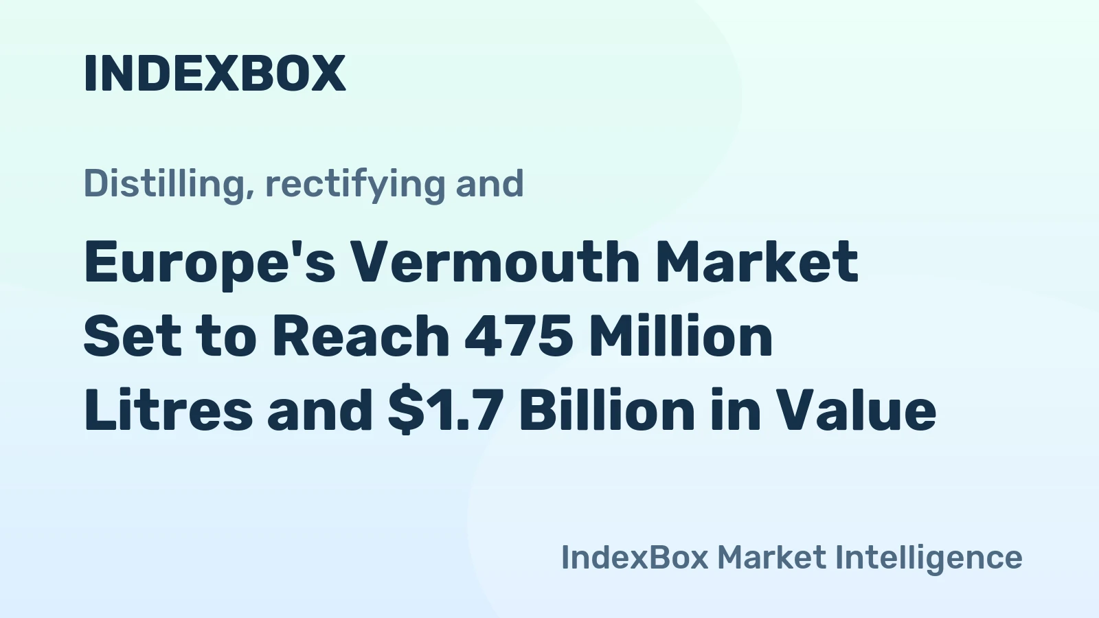 Europe's Vermouth Market Set to Reach 475 Million Litres and $1.7 Billion in Value