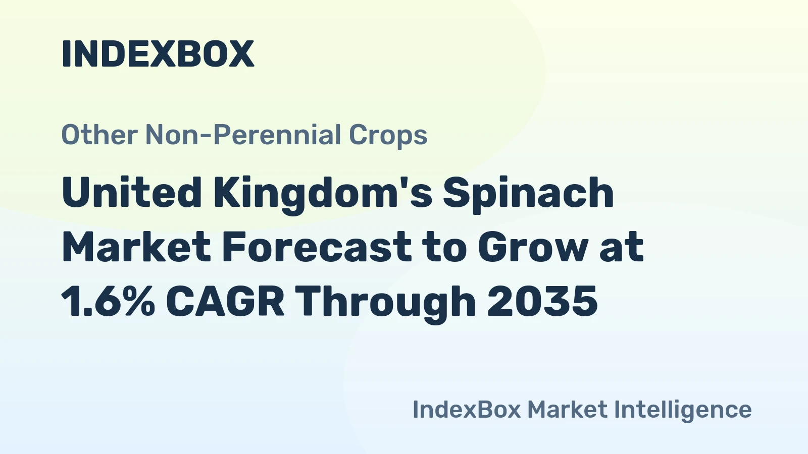 United Kingdom's Spinach Market Forecast to Grow at 1.6% CAGR Through 2035