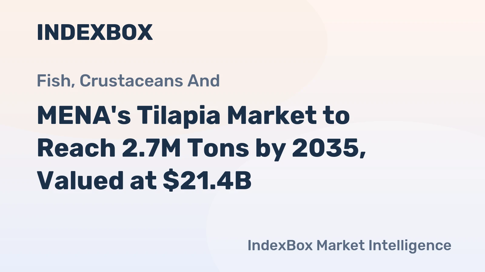 MENA's Tilapia Market to Reach 2.7M Tons by 2035, Valued at $21.4B