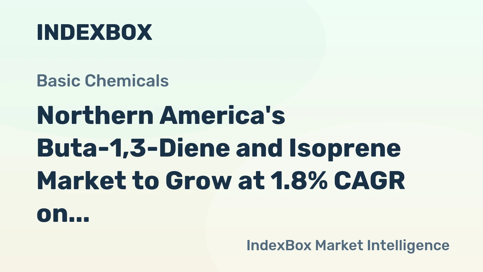 Northern America's Buta-1,3-Diene and Isoprene Market to Grow at 1.8% CAGR on Steady Demand