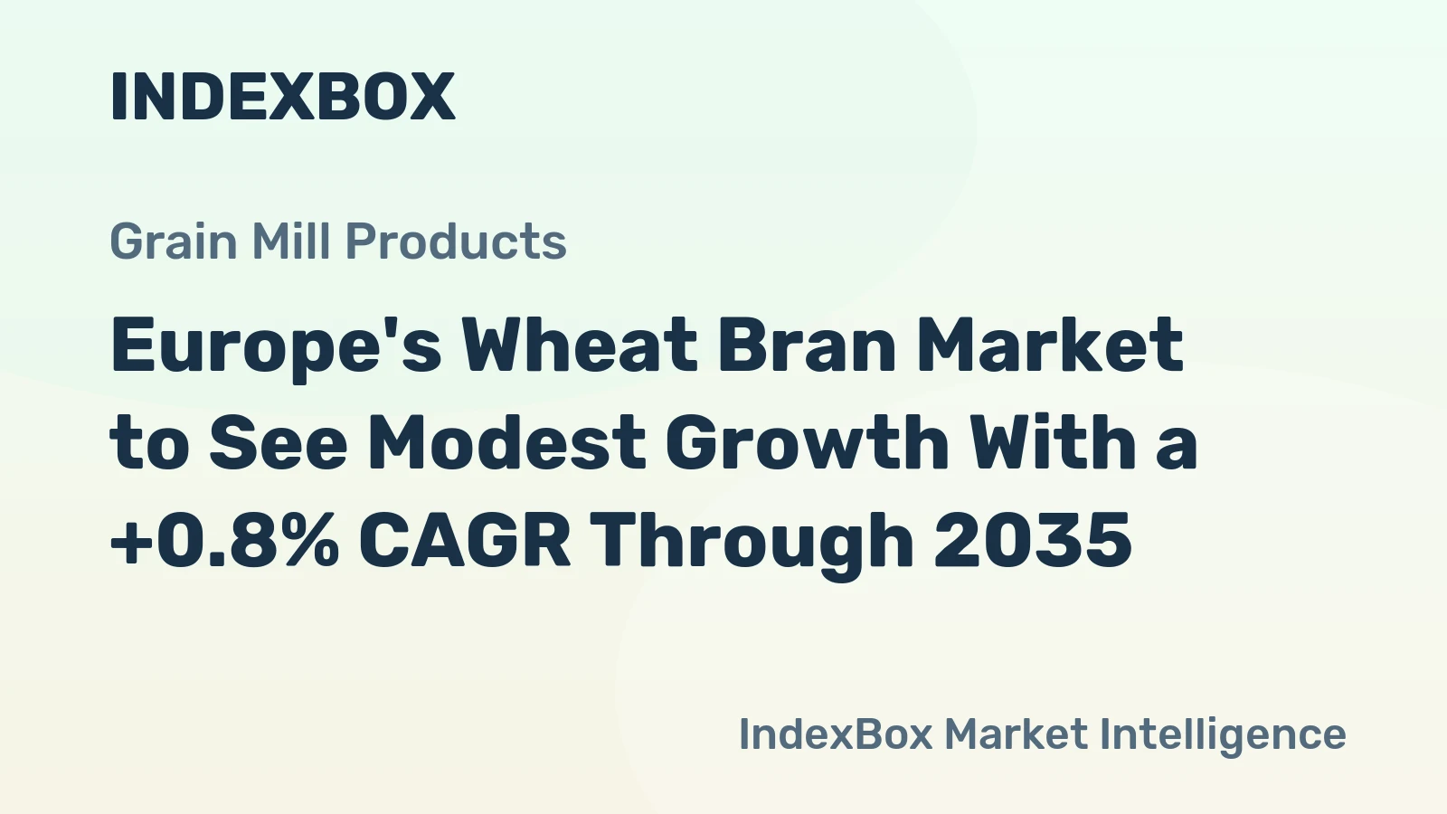 Europe's Wheat Bran Market to See Modest Growth With a +0.8% CAGR Through 2035
