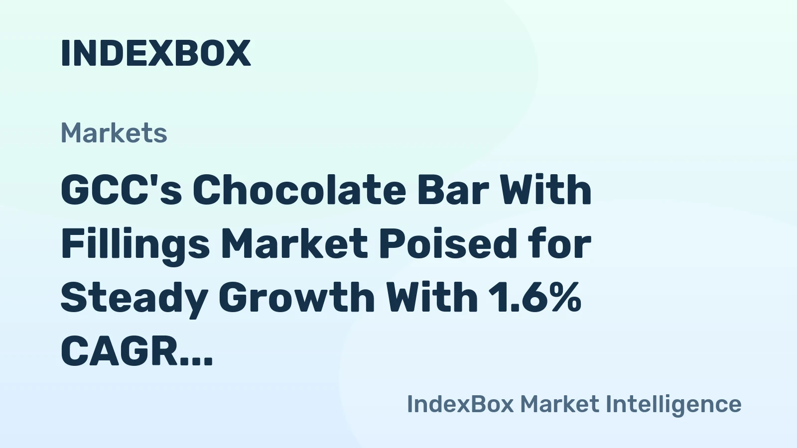 GCC's Chocolate Bar With Fillings Market Poised for Steady Growth With 1.6% CAGR Through 2035