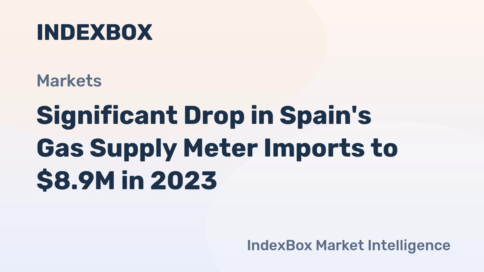 Significant Drop in Spain's Gas Supply Meter Imports to $8.9M in 2023