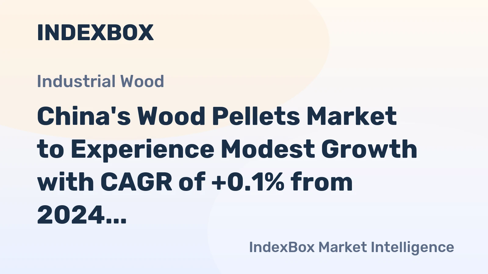 China's Wood Pellets Market to Experience Modest Growth with CAGR of +0.1% from 2024 to 2035