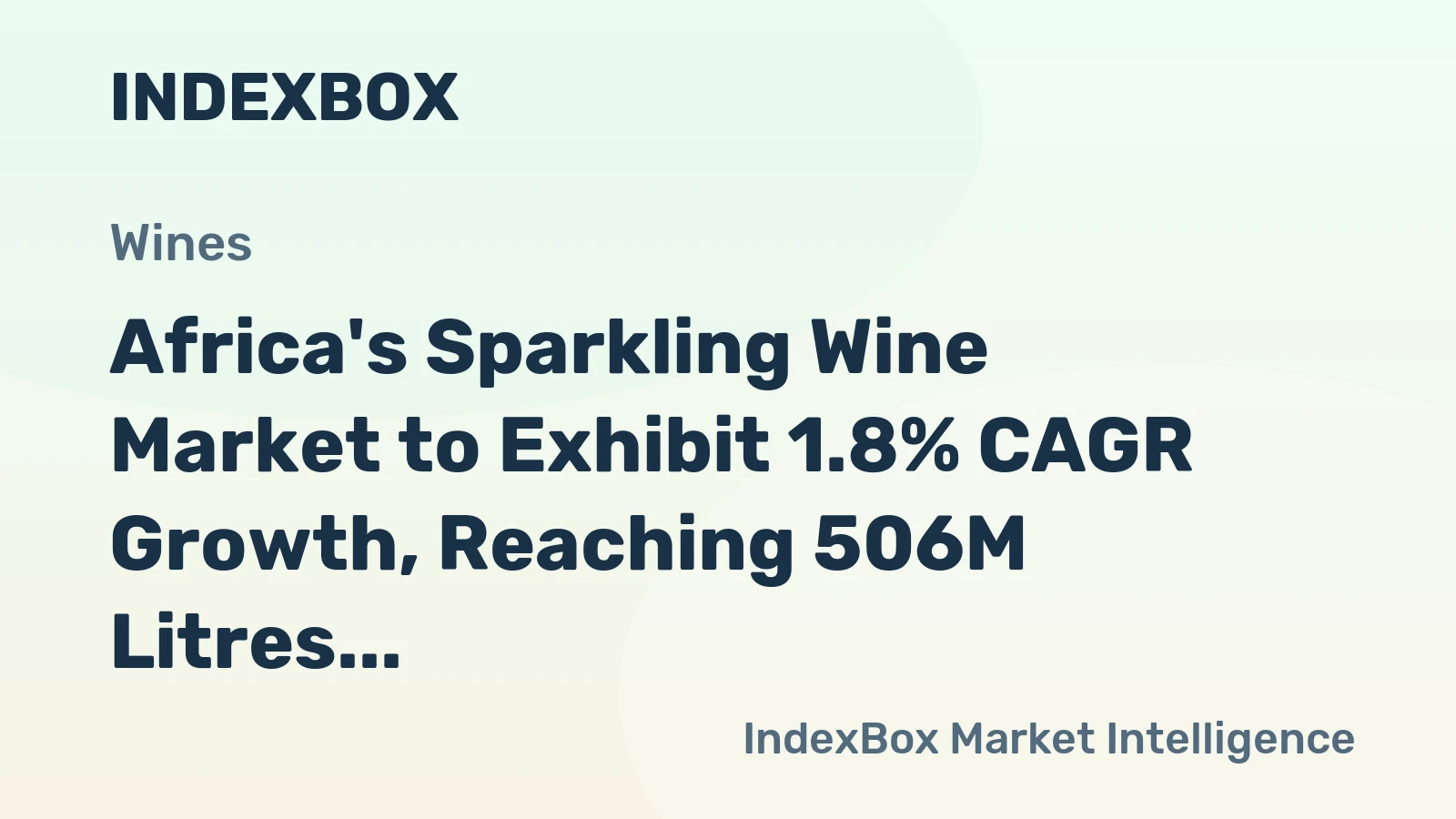 Africa's Sparkling Wine Market to Exhibit 1.8% CAGR Growth, Reaching 506M Litres by 2035