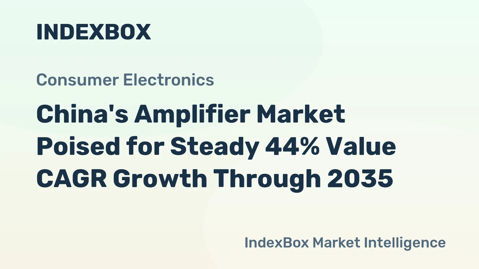 China's Amplifier Market Poised for Steady 44% Value CAGR Growth Through 2035