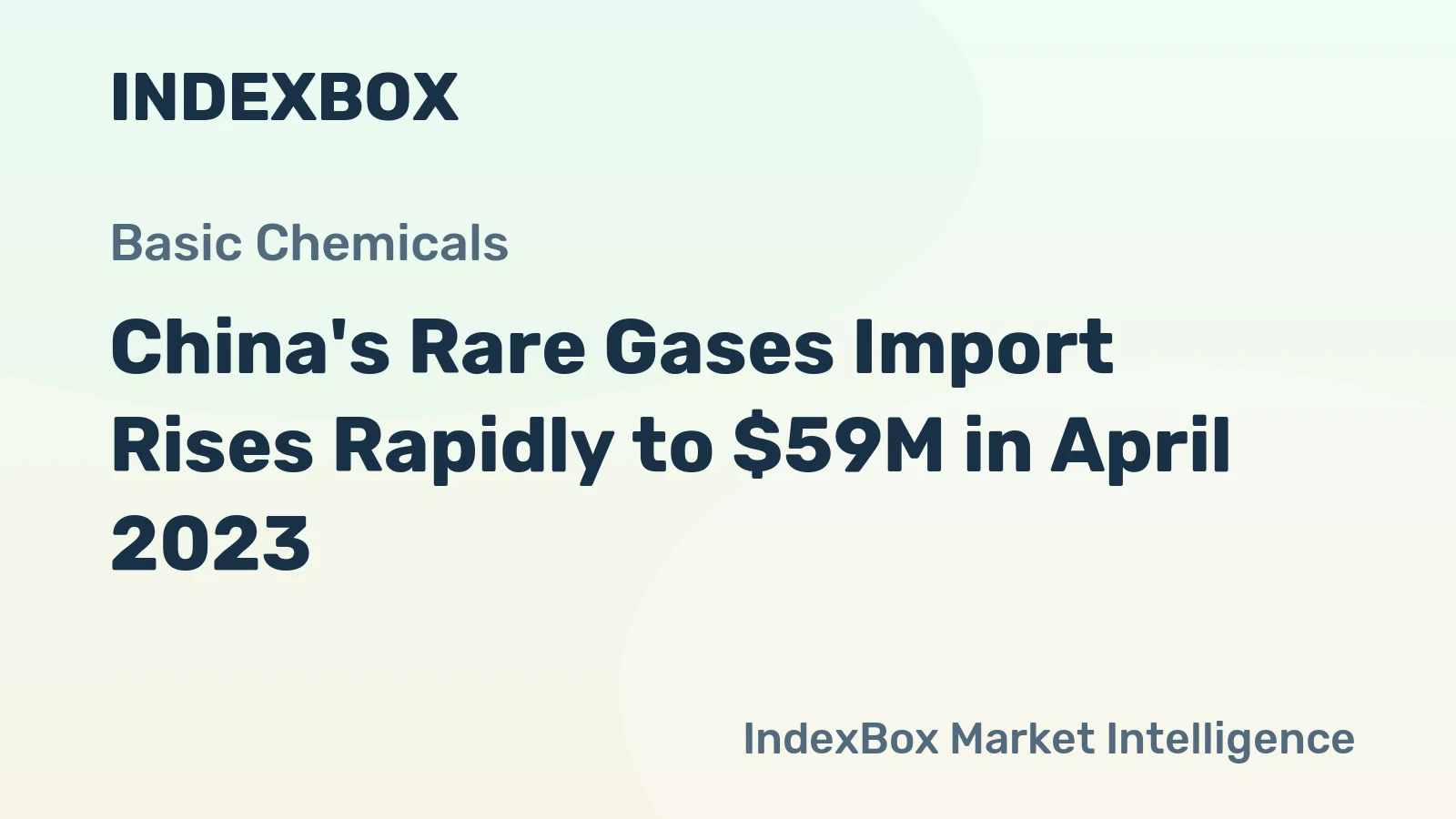 China's Rare Gases Import Rises Rapidly to $59M in April 2023