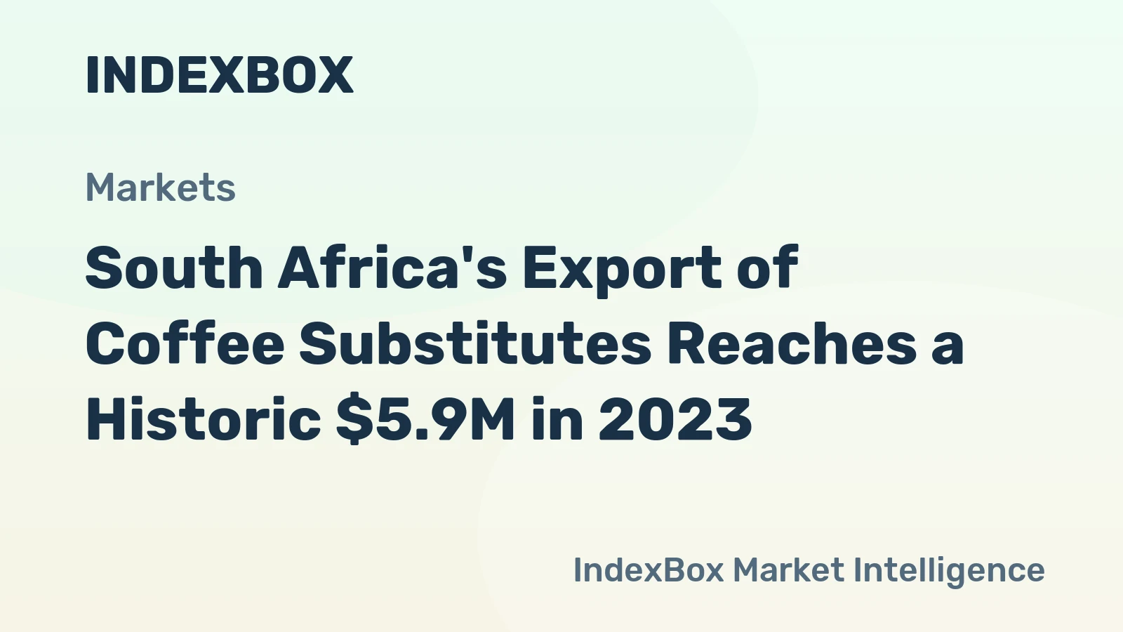 South Africa's Export of Coffee Substitutes Reaches a Historic $5.9M in 2023