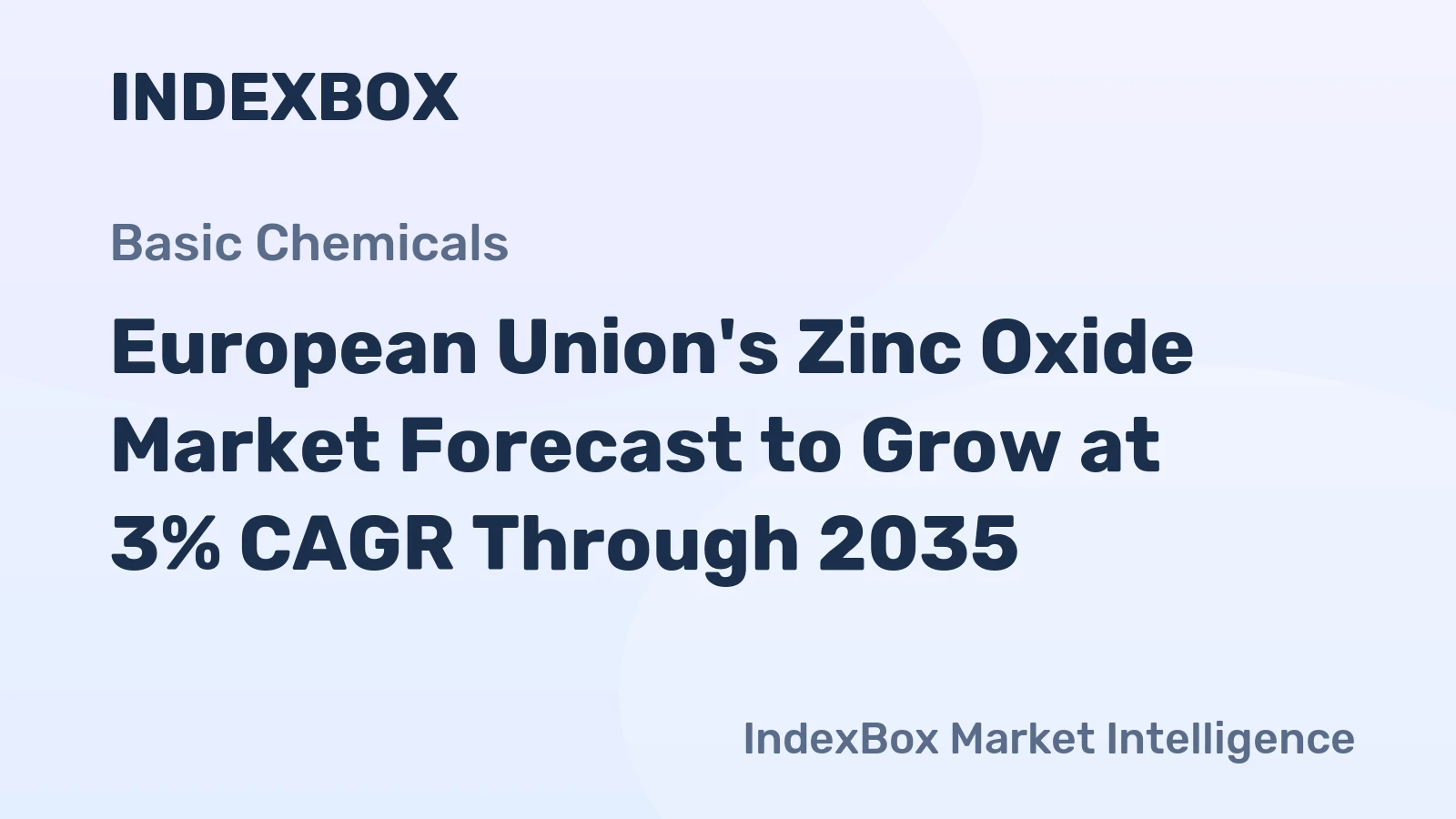 European Union's Zinc Oxide Market Forecast to Grow at 3% CAGR Through 2035