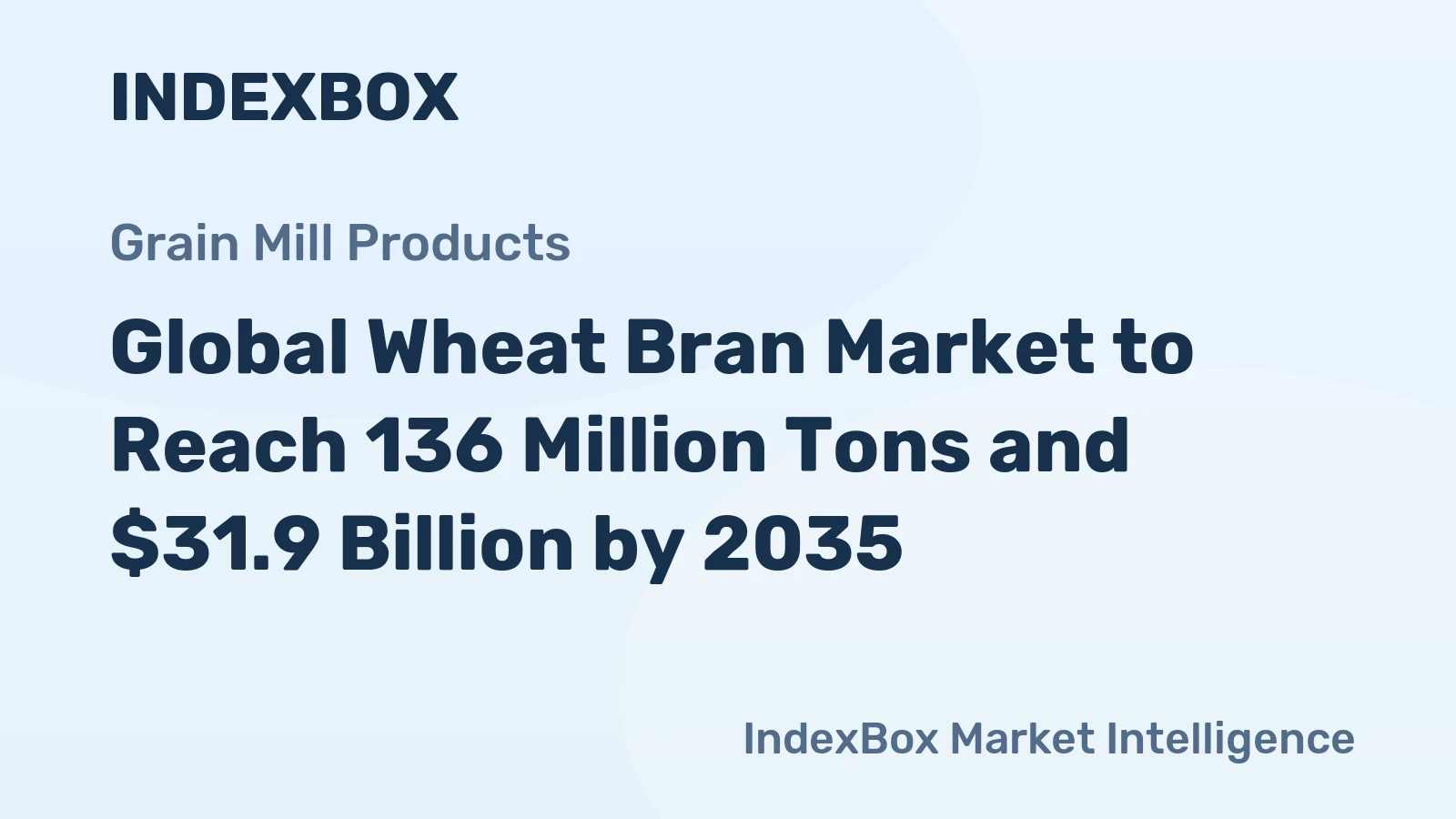 Global Wheat Bran Market to Reach 136 Million Tons and $31.9 Billion by 2035