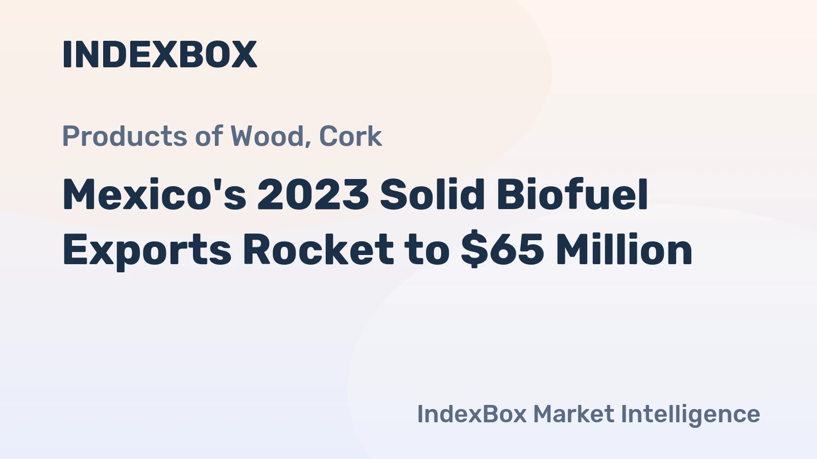 Mexico's 2023 Solid Biofuel Exports Rocket to $65 Million
