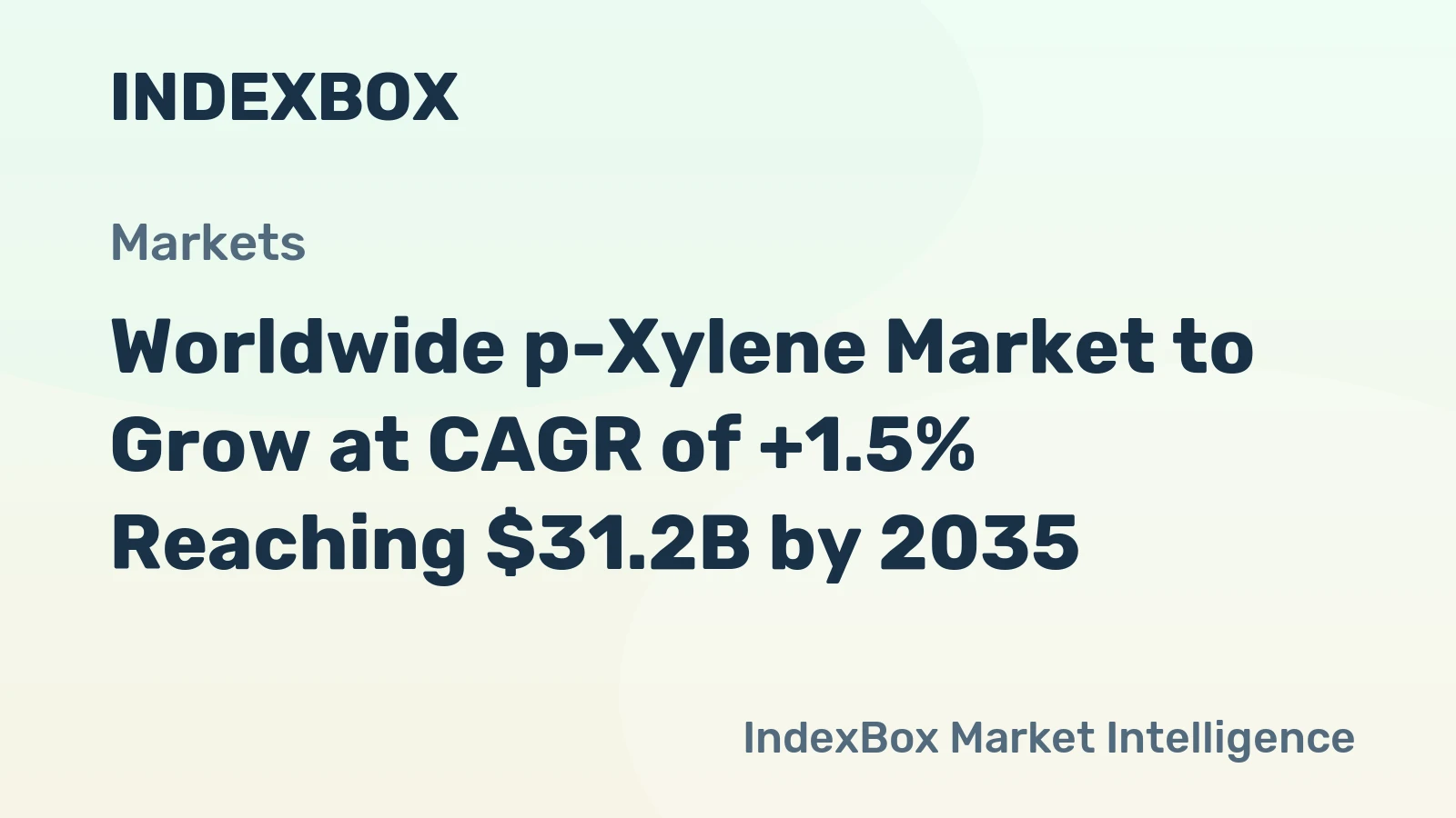Worldwide p-Xylene Market to Grow at CAGR of +1.5% Reaching $31.2B by 2035