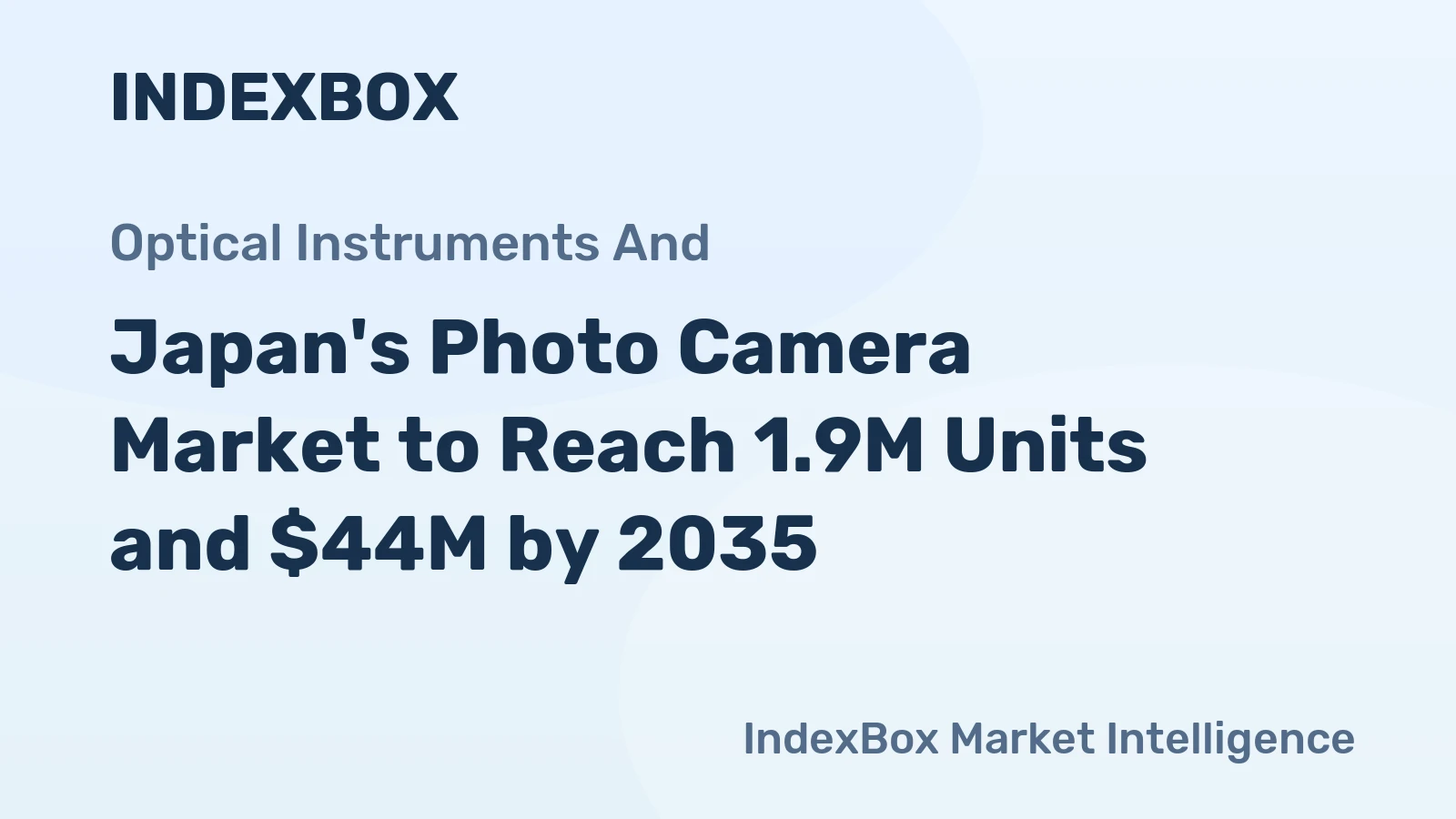 Japan's Photo Camera Market to Reach 1.9M Units and $44M by 2035
