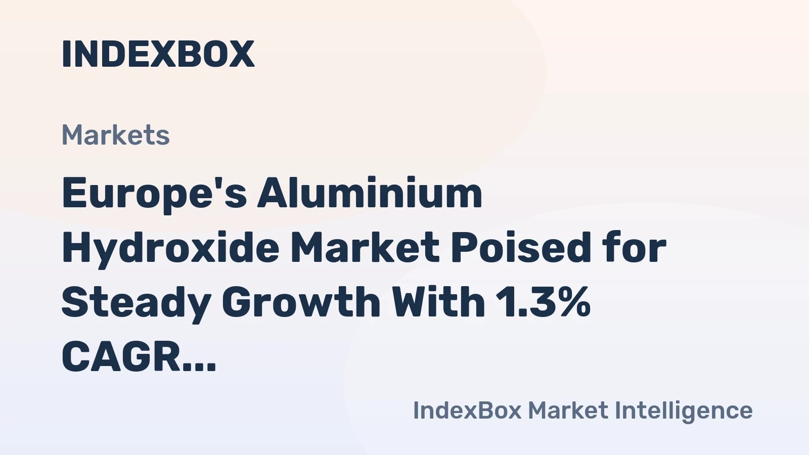 Europe's Aluminium Hydroxide Market Poised for Steady Growth With 1.3% CAGR Through 2035
