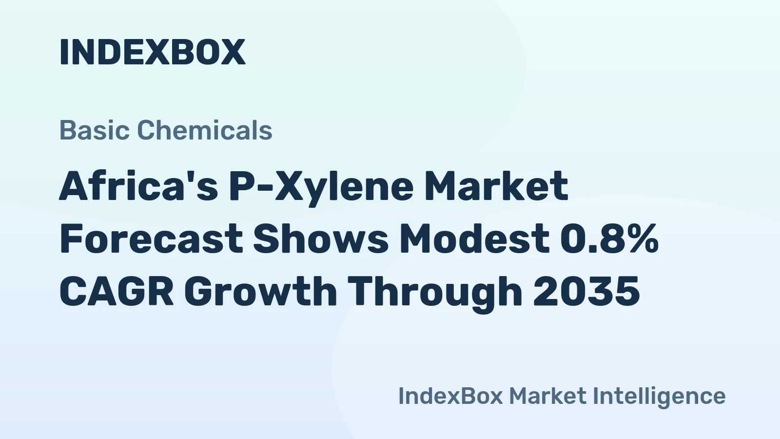 Africa's P-Xylene Market Forecast Shows Modest 0.8% CAGR Growth Through 2035