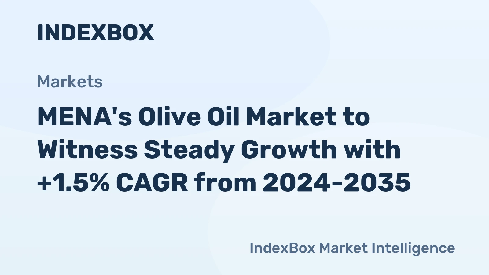 MENA's Olive Oil Market to Witness Steady Growth with +1.5% CAGR from 2024-2035