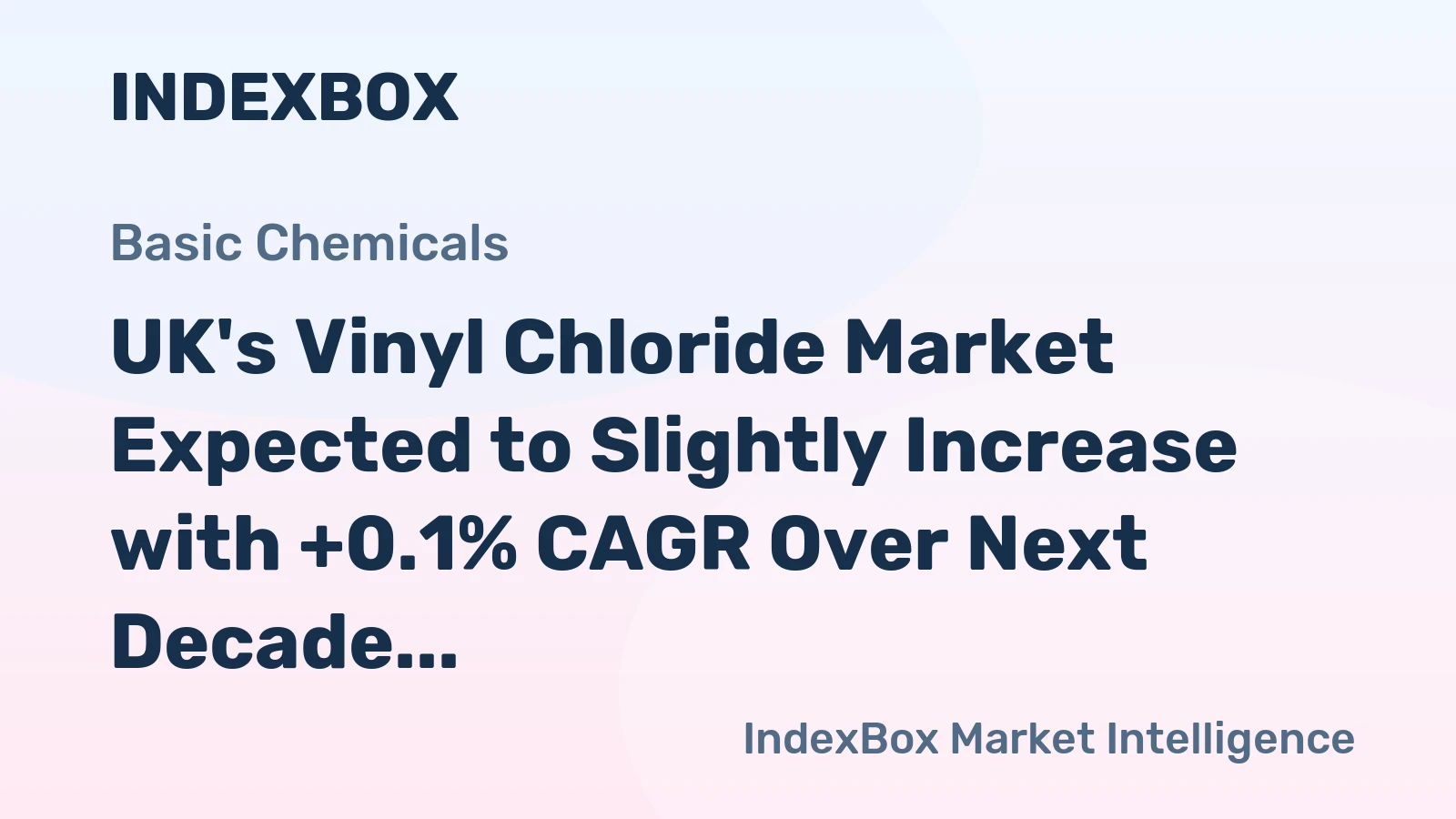 UK's Vinyl Chloride Market Expected to Slightly Increase with +0.1% CAGR Over Next Decade