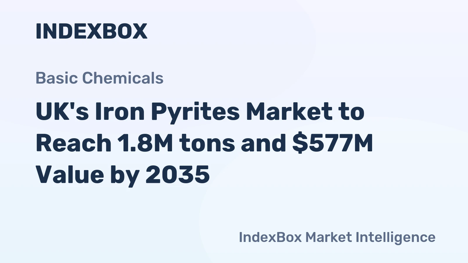 UK's Iron Pyrites Market to Reach 1.8M tons and $577M Value by 2035