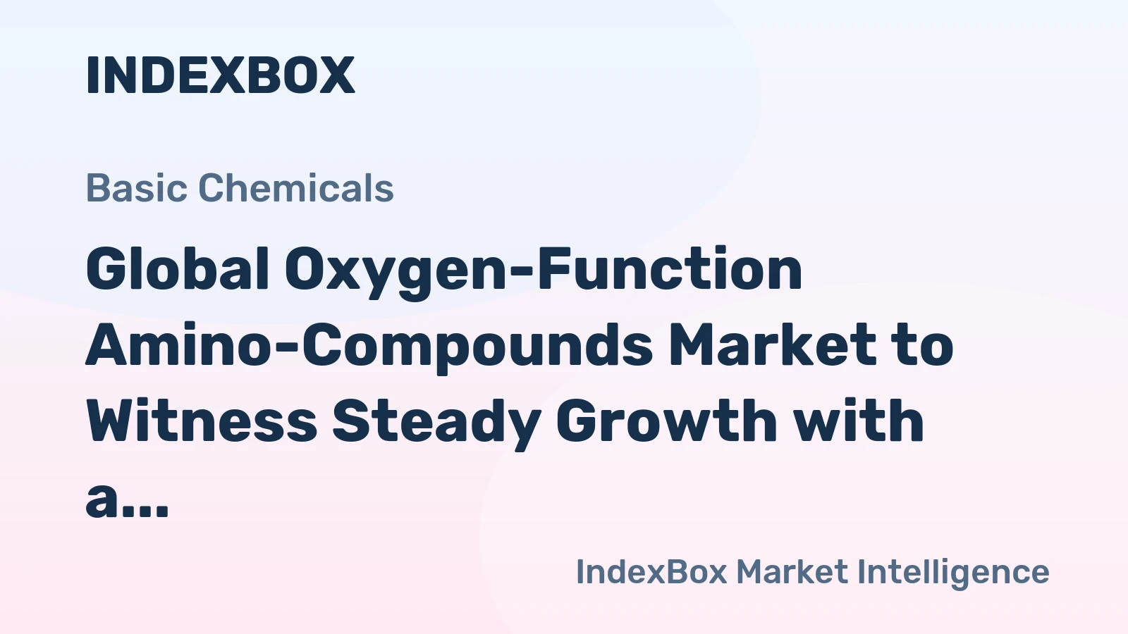 Global Oxygen-Function Amino-Compounds Market to Witness Steady Growth with a CAGR of +1.6% from 2024 to 2035