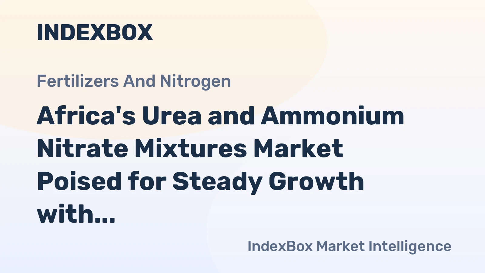 Africa's Urea and Ammonium Nitrate Mixtures Market Poised for Steady Growth with 2.8% CAGR Through 2035