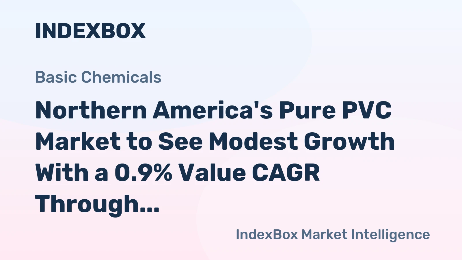 Northern America's Pure PVC Market to See Modest Growth With a 0.9% Value CAGR Through 2035
