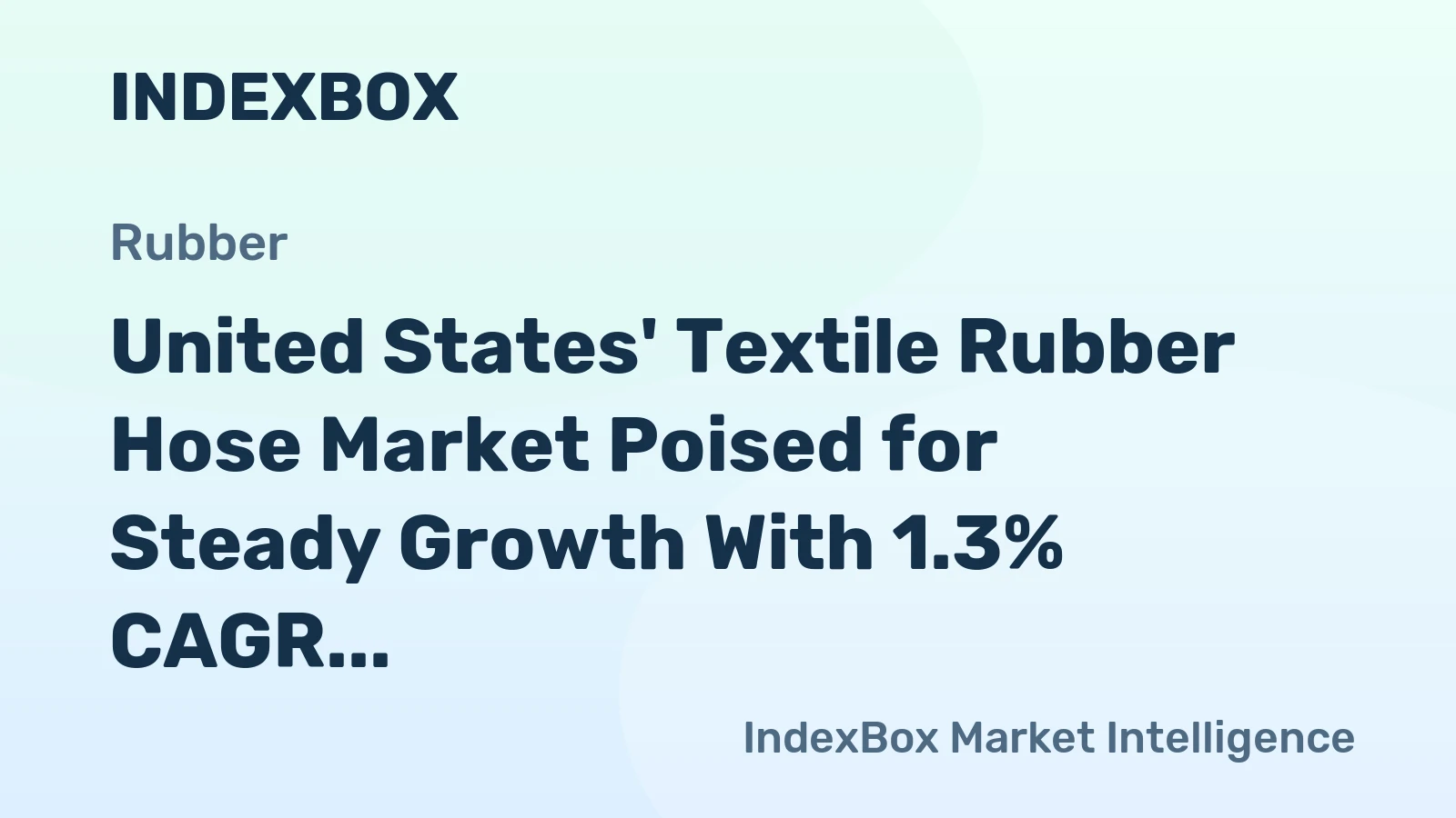 United States' Textile Rubber Hose Market Poised for Steady Growth With 1.3% CAGR in Value