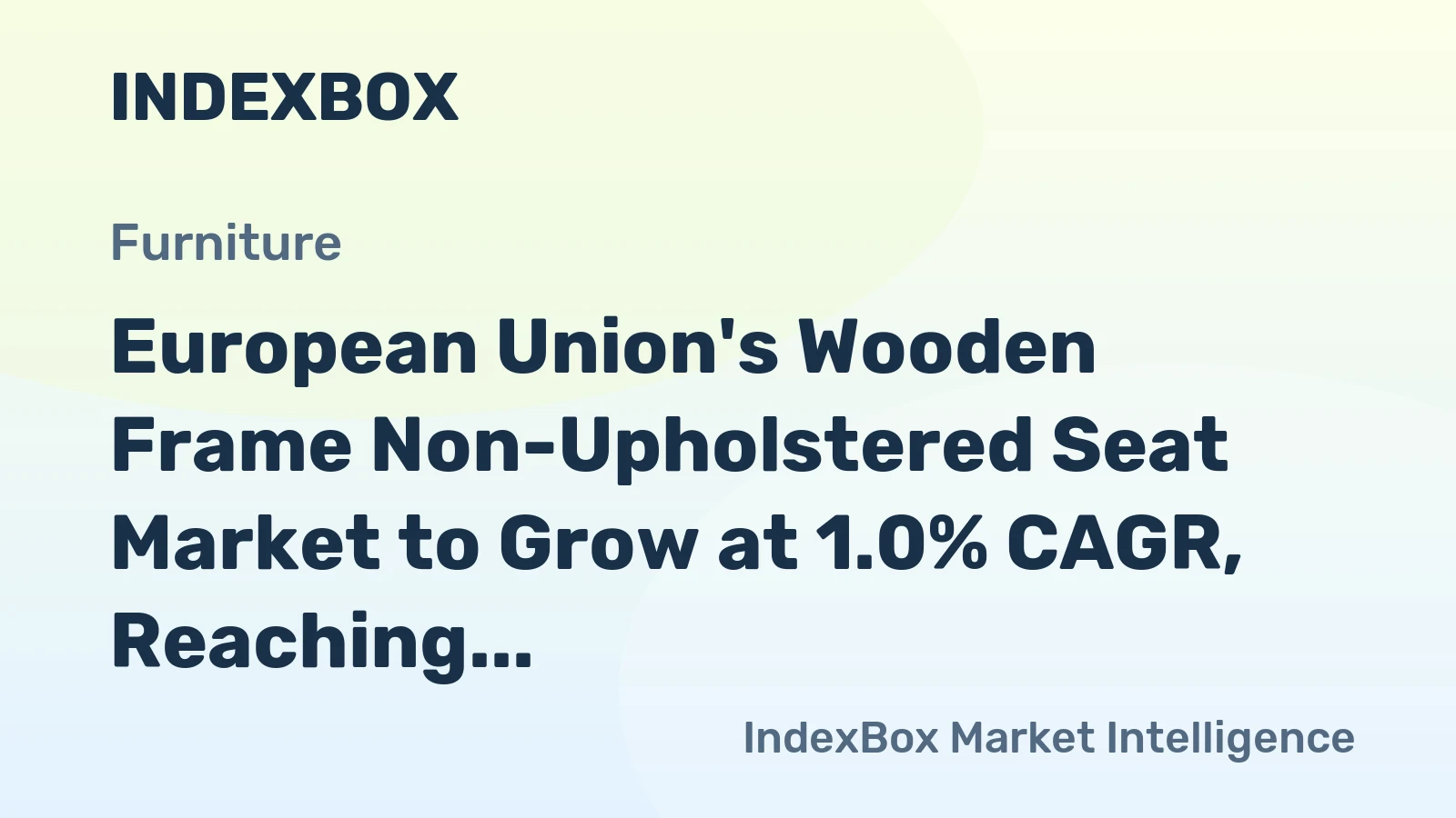 European Union's Wooden Frame Non-Upholstered Seat Market to Grow at 1.0% CAGR, Reaching 25M Units by 2035