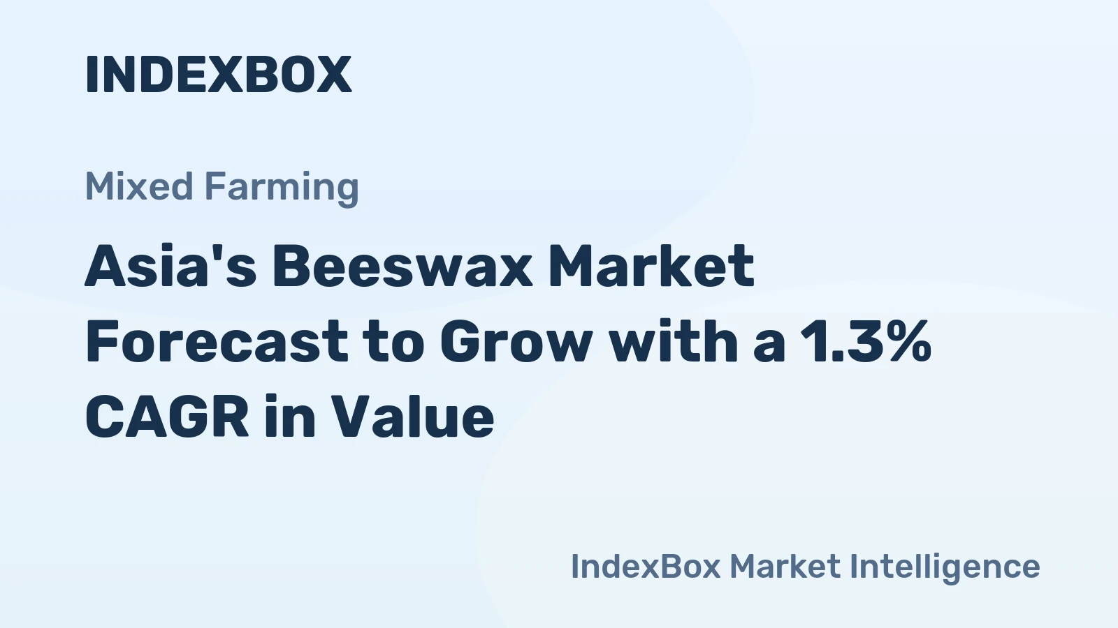 Asia's Beeswax Market Forecast to Grow with a 1.3% CAGR in Value
