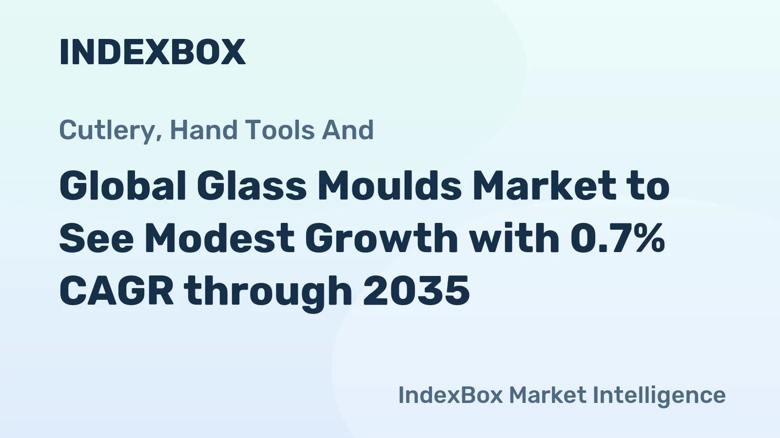 Global Glass Moulds Market to See Modest Growth with 0.7% CAGR through 2035
