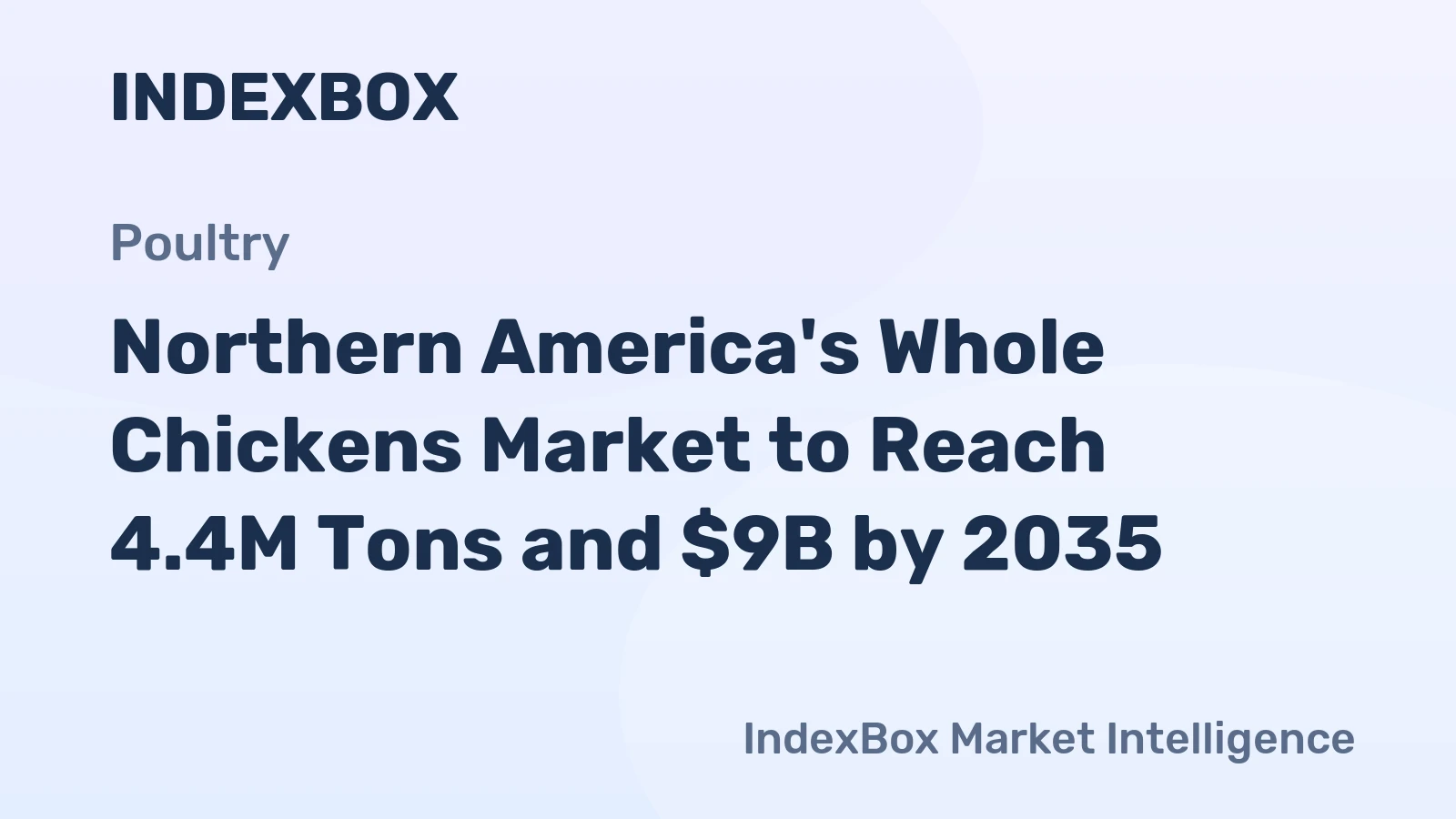 Northern America's Whole Chickens Market to Reach 4.4M Tons and $9B by 2035