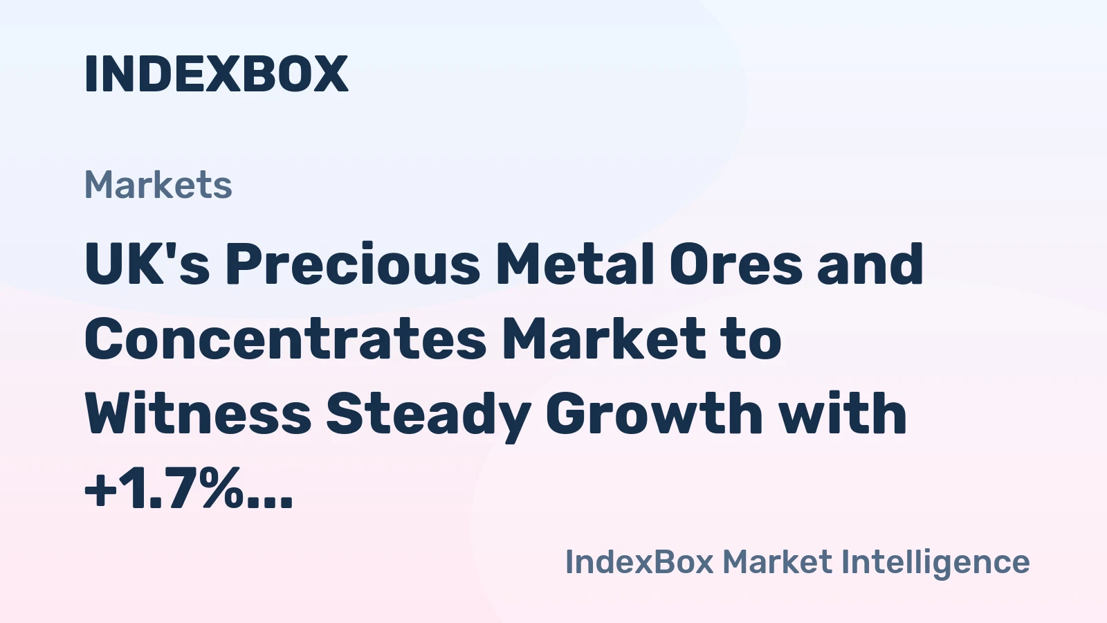 UK's Precious Metal Ores and Concentrates Market to Witness Steady Growth with +1.7% CAGR from 2024 to 2035